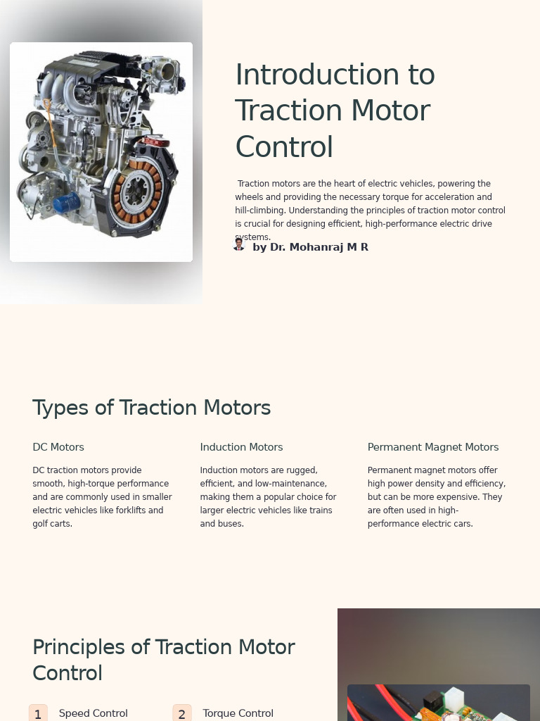 Introduction to Traction Motor Control | PDF | Electric Motor ...