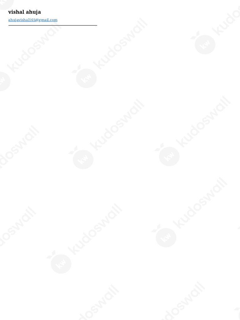 vishal ahuja Resume | PDF