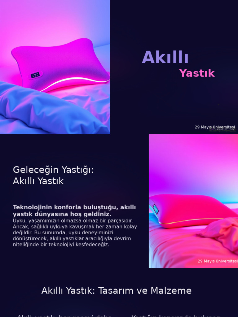 Akilli Yastik Sunum.pptx | PDF