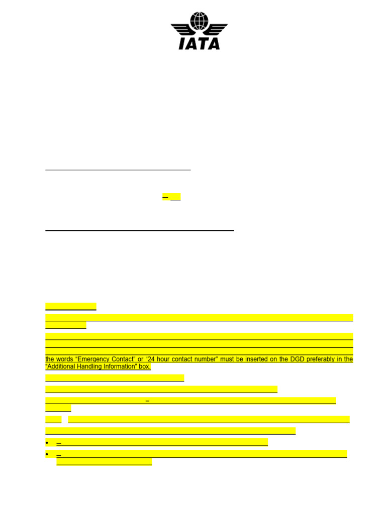 DGR 65 Addendum en | PDF | Dangerous Goods | Cargo