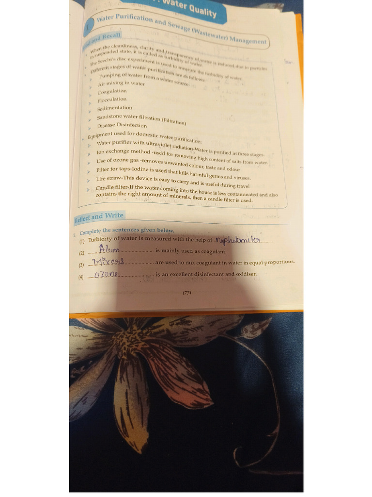 W.S Unit 4 - Water Quality (Notes) | PDF