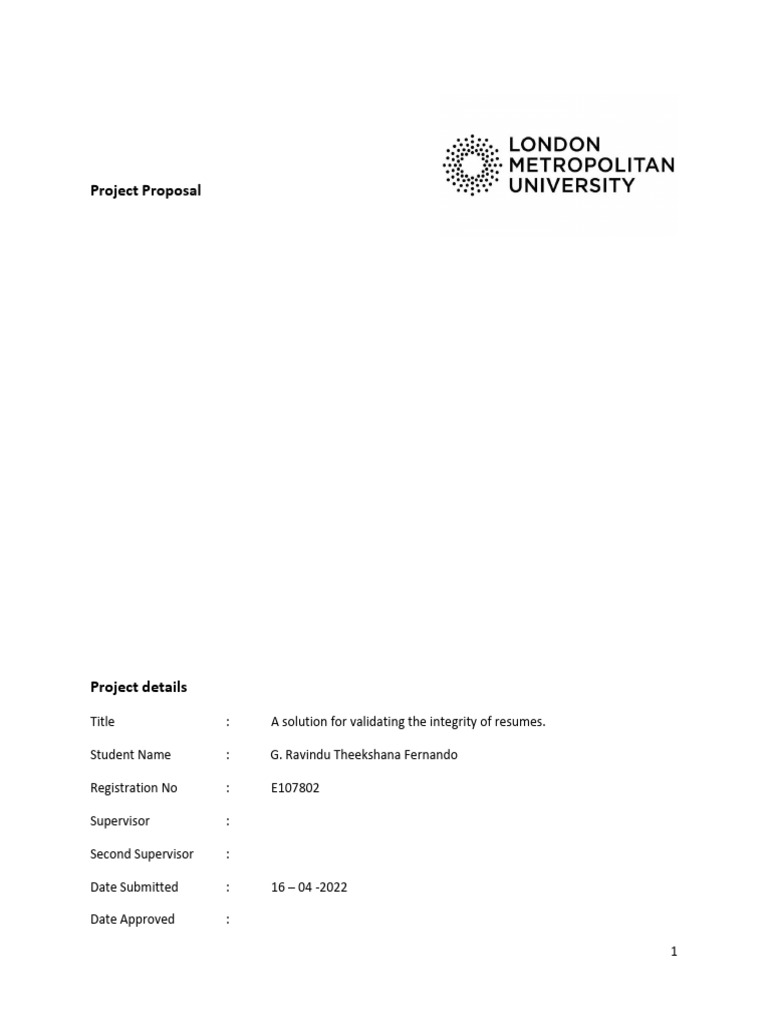 Project Proposal | PDF | Usability | Python (Programming Language)