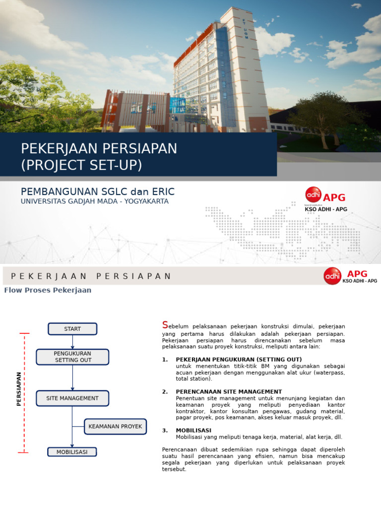 AK.apg_ Metode [Pembangunan Gedung SGLC Dan ERIC] - 02 Persiapan | PDF