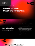 Be10x AI Tools Notes | PDF | Artificial Intelligence | Intelligence (AI ...