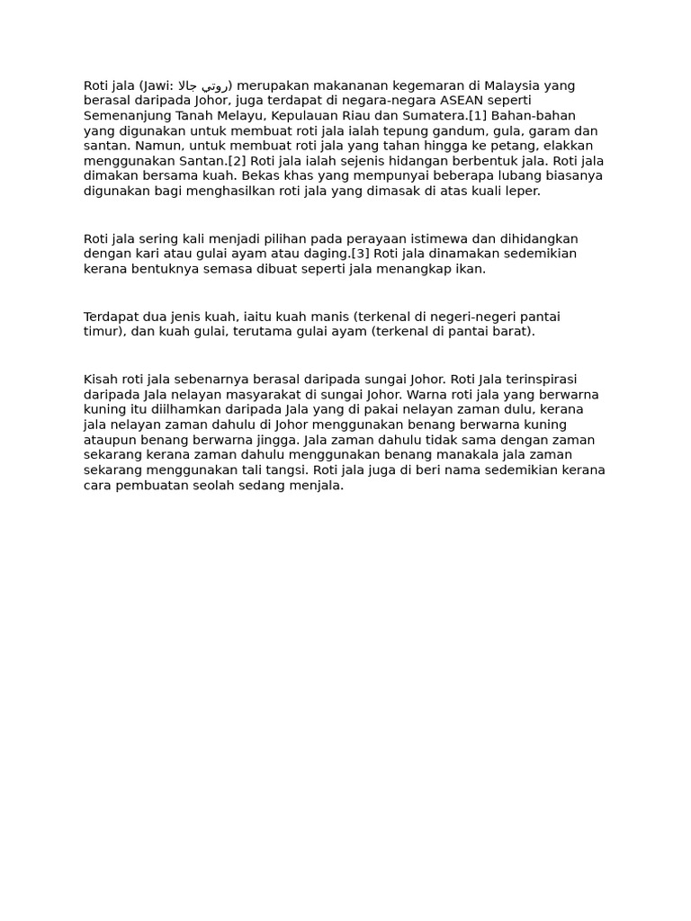Roti Jala | PDF
