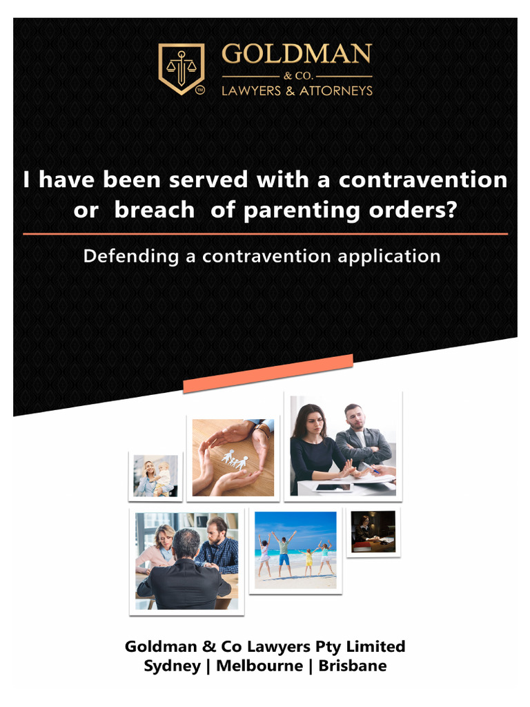 10 - 2.5 Defending A Contravention Application | PDF