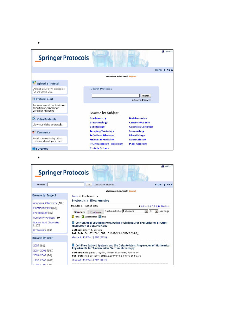 Guide Springerprotocols | PDF | Hyperlink | Cyberspace