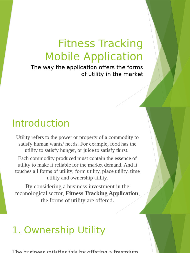 Fitness Tracking Mobile Application | PDF | Mobile App | Utility