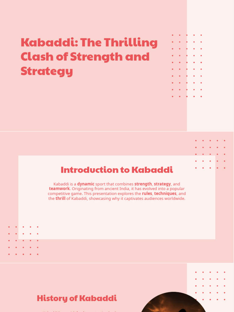 Slidesgo Kabaddi The Thrilling Clash of Strength and Strategy ...