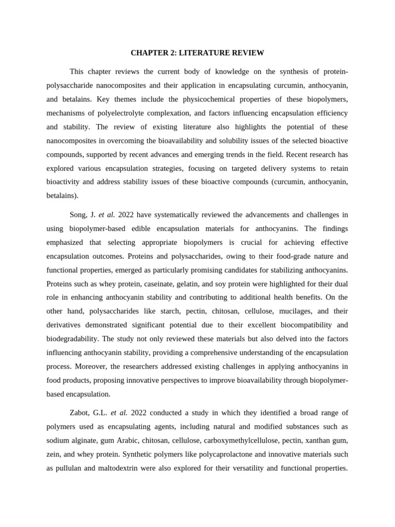 Chapter 2 review of literature | PDF | Biopolymer | Polyphenol