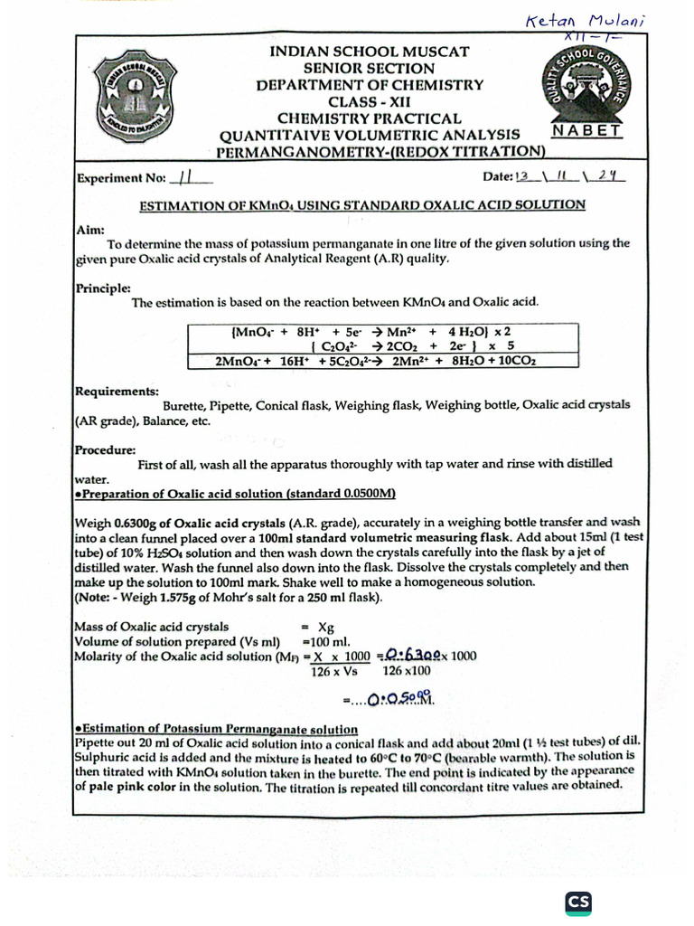 TITRATION -2 | PDF
