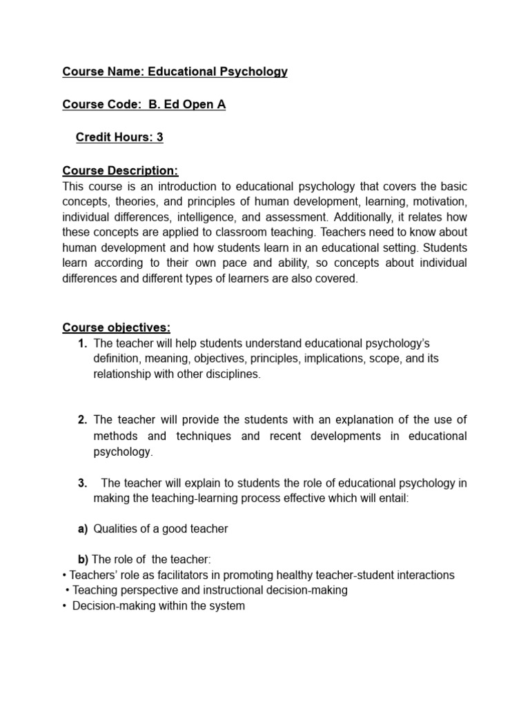 Curriculum Development Course Outline | PDF | Educational Assessment ...