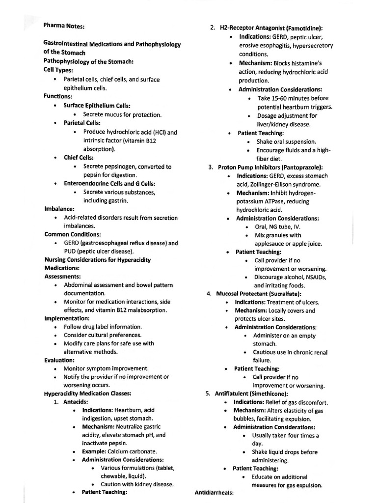 PHARMA-NOTES | PDF