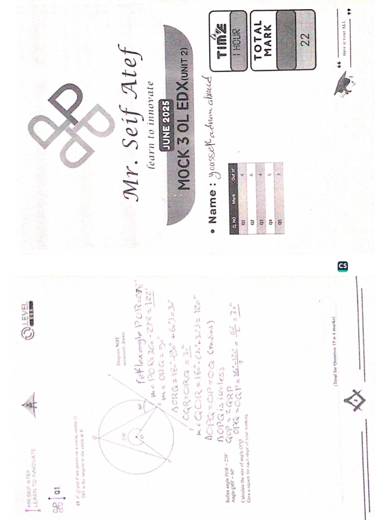 Mock 3 Ol Edx Unit2 | PDF