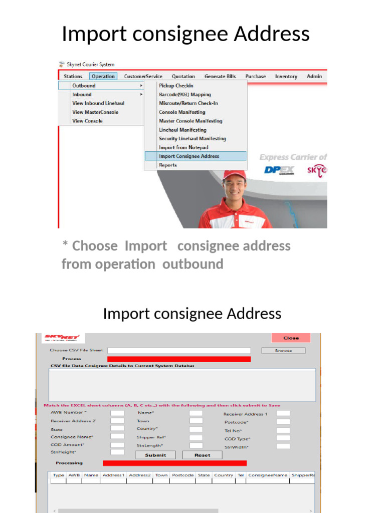 Import Consignee Address | PDF