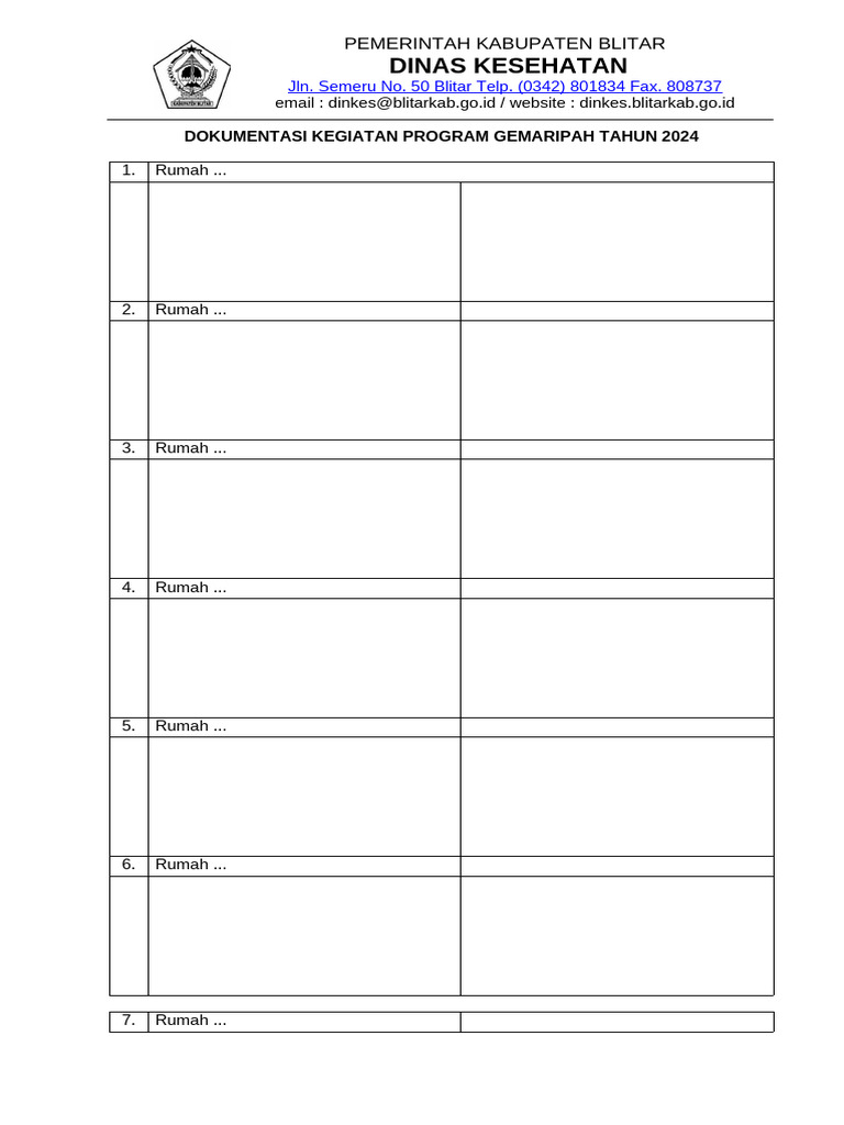 FOTO GEMARIPAH (2 Foto Per Rumah, Print Rangkap 2) | PDF