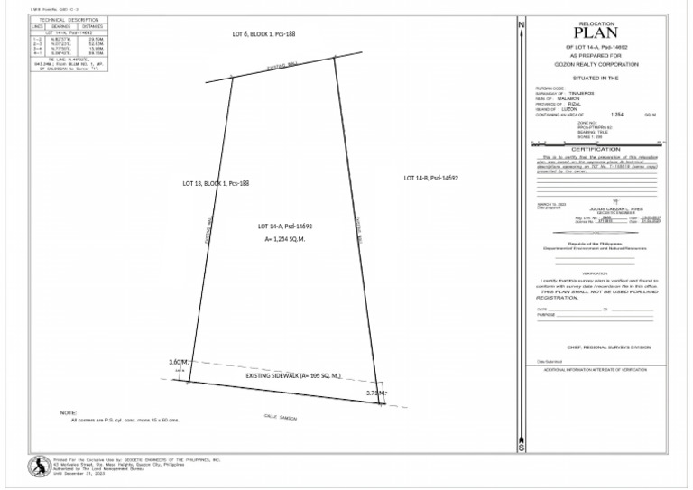 Samson Road Relocation Plan ENHANCED | PDF