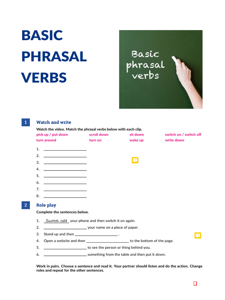 Phrasal Verbs - Social Expressions Worksheet | PDF | Object (Grammar ...