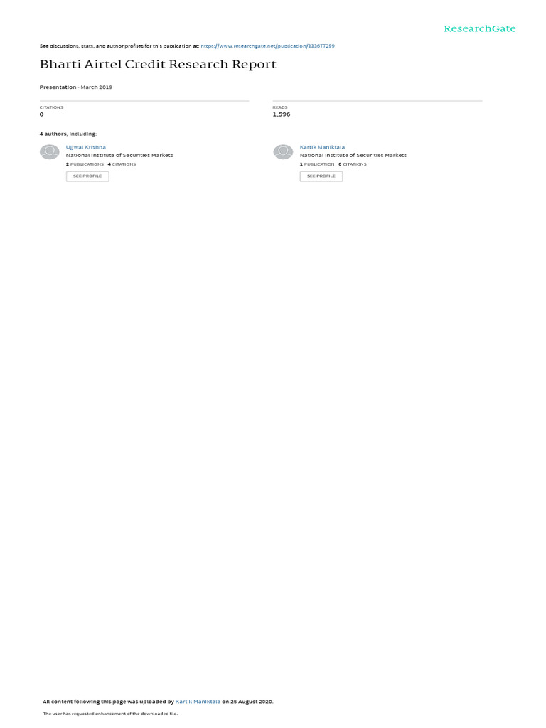 Bharti Airtel Financial Insights | PDF | Economies | Business