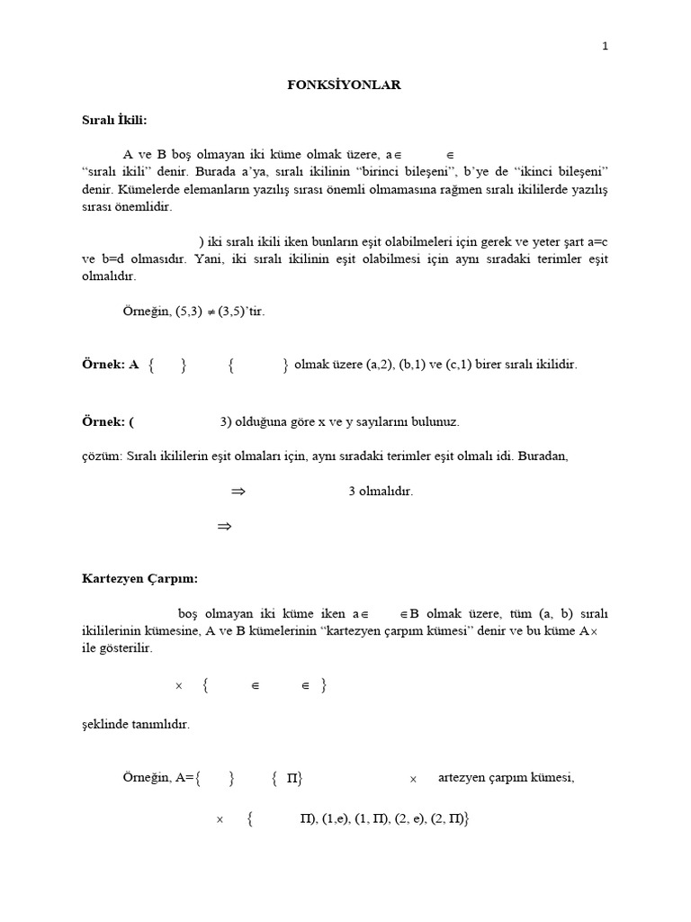 Fonksiyonlar 1 | PDF