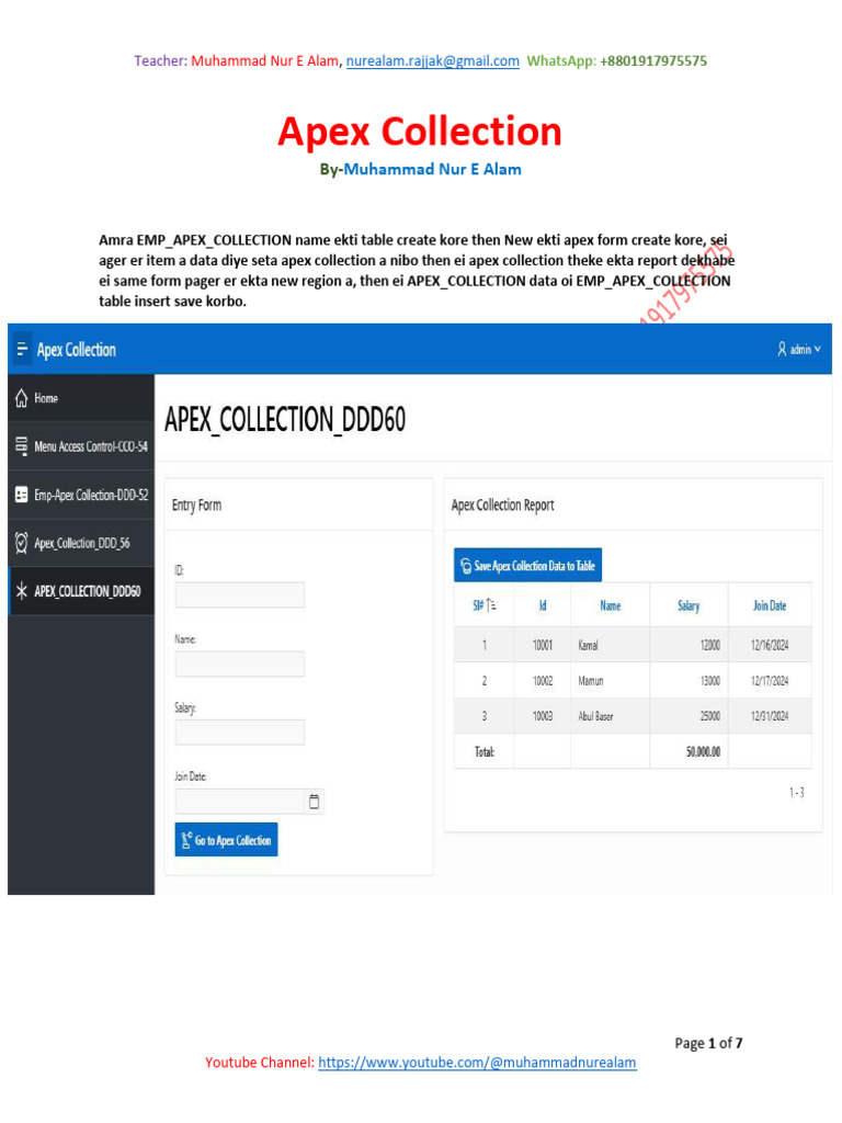Apex_Collection by Muhammad Nur E Alam for DDD 60 (18 Dec 2024) | PDF | Data | Information ...