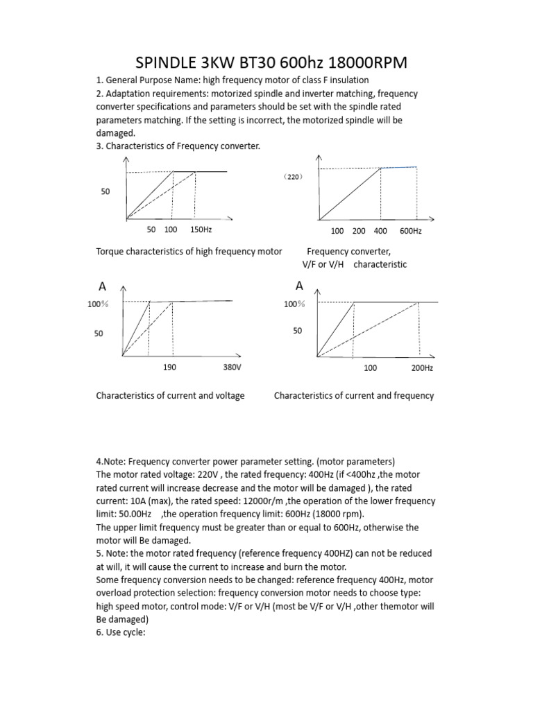 Spindle Bt30 3kw | PDF | Electric Power | Computer Engineering