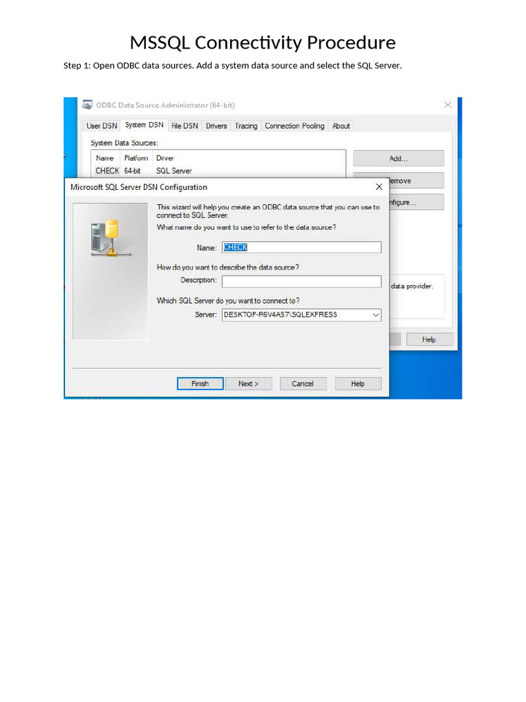 MSSQL ODBC Connectivity Guide | PDF