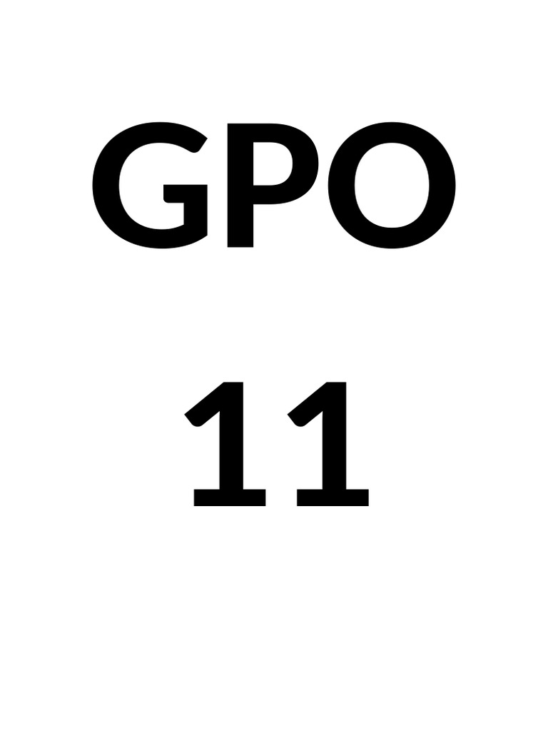 Gpo | PDF