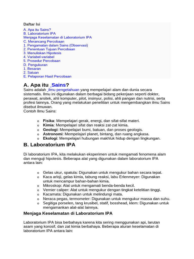 Merancang Percobaan IPA Kelas 7 | PDF