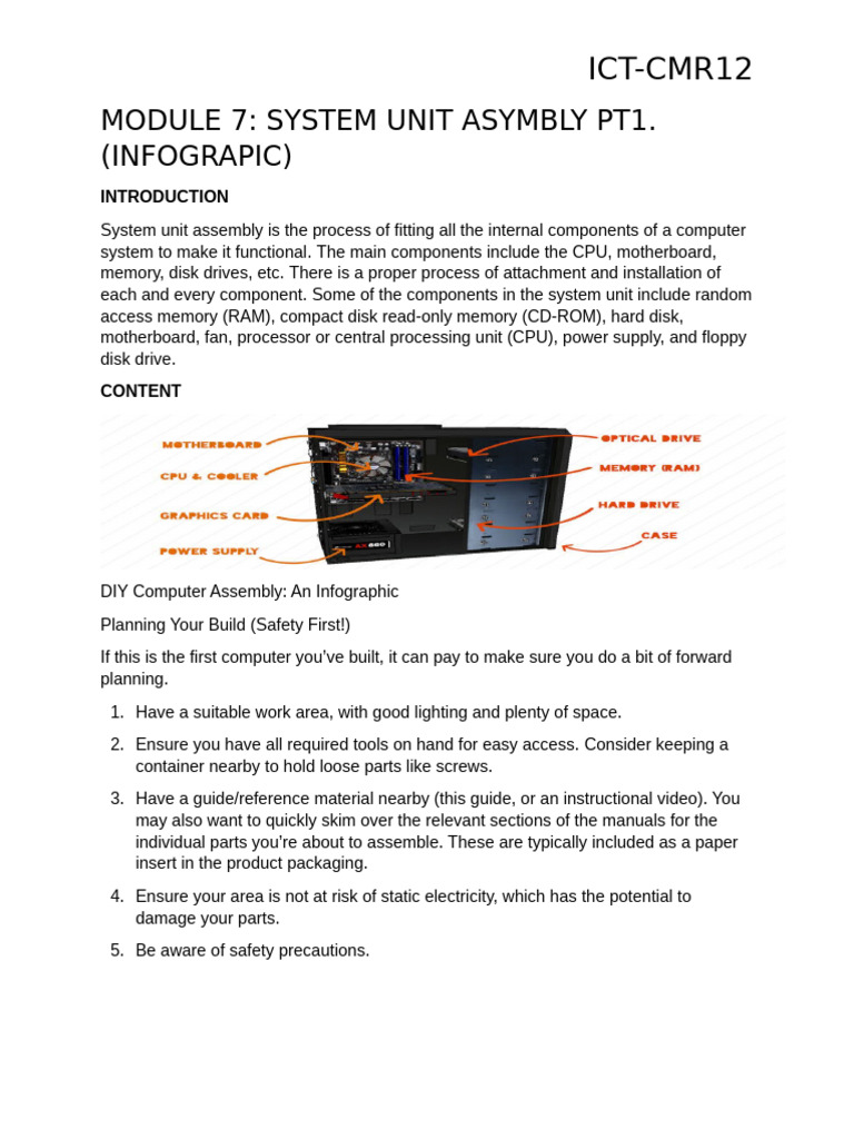 Module7-Ictcmr12 T.felip | PDF | Computer Data Storage | Random Access Memory