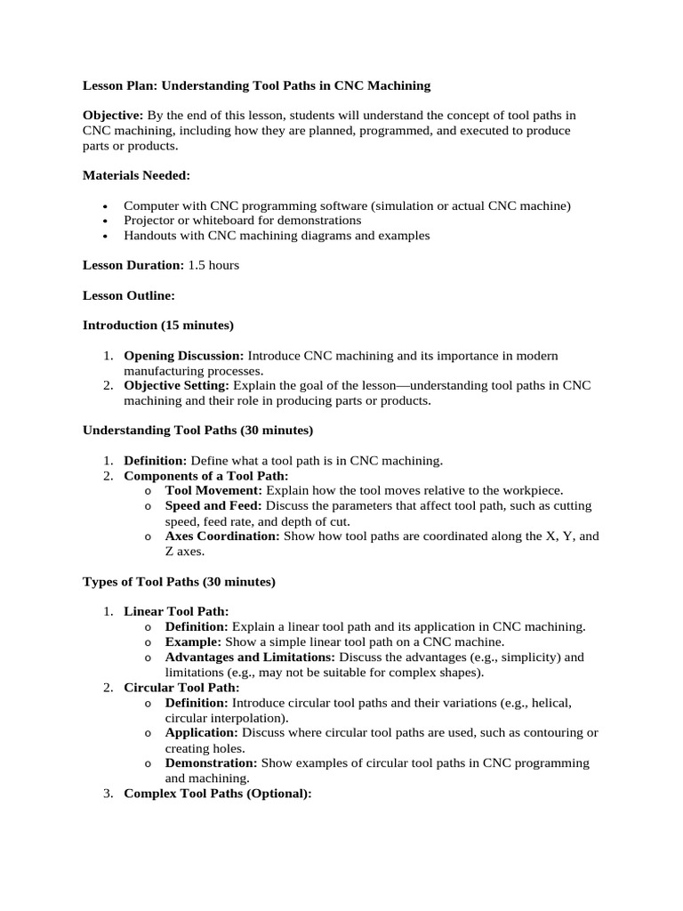 LP - Understanding Tool Paths in CNC Machining | PDF | Numerical Control | Machining