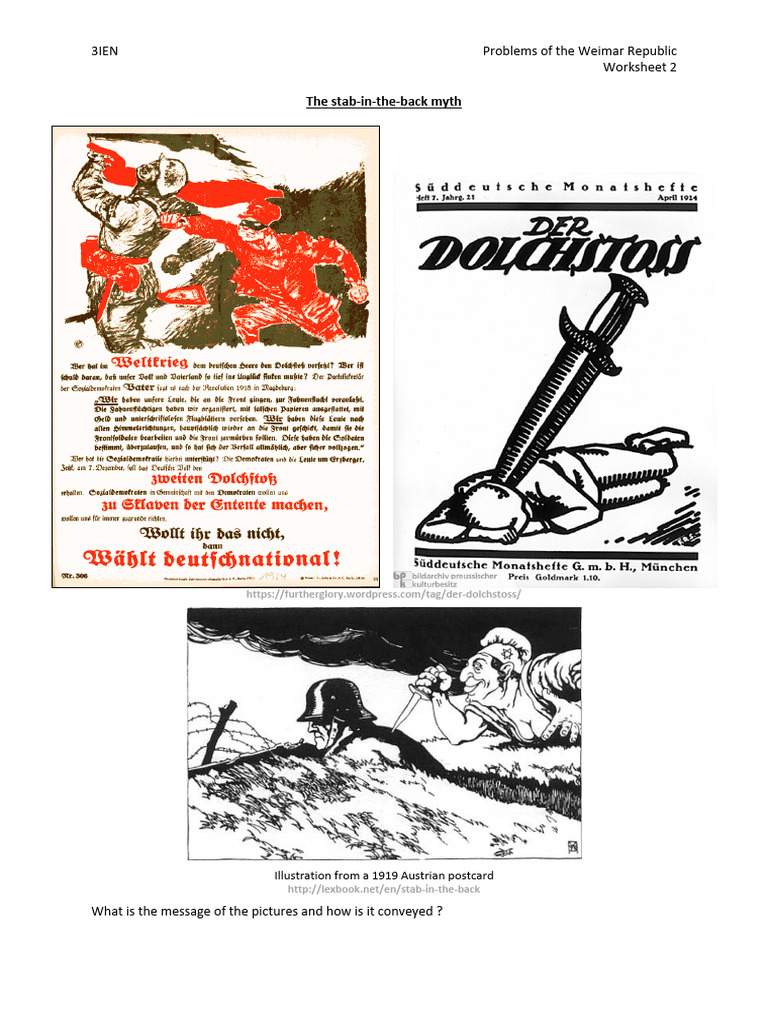 WS 02 - The Stab-In-The-Back Myth | PDF