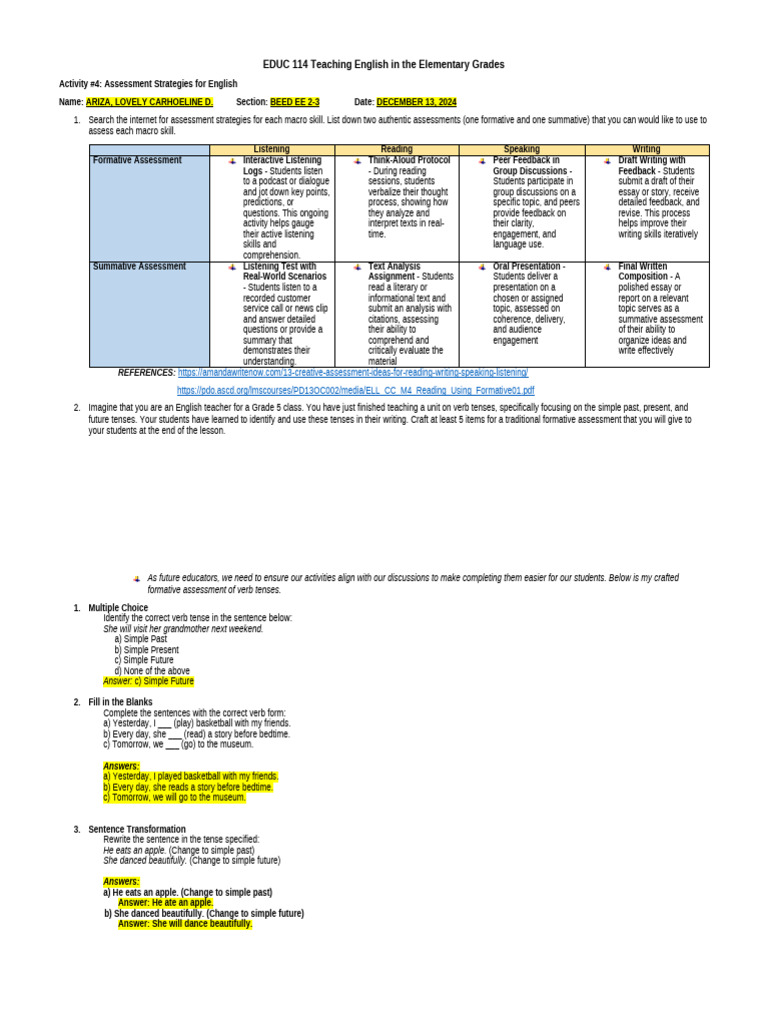 Activity-4 | PDF | Human Communication | Learning