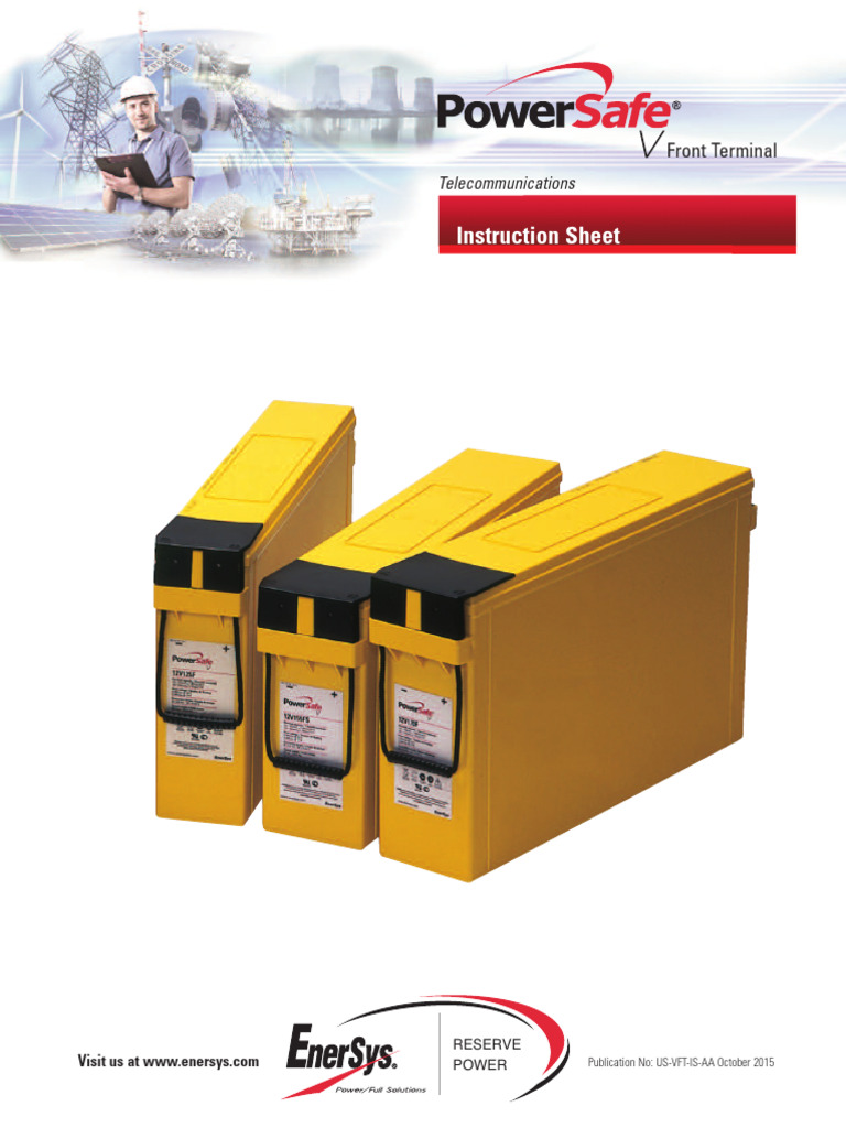Powersafe Vfrontterminal Instructionsheet | PDF | Rechargeable Battery ...
