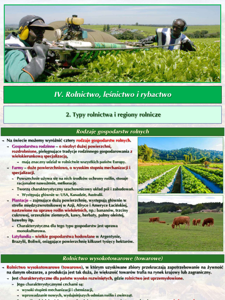 R2!4!02a - Typy Rolnictwa I Regiony Rolnicze | PDF