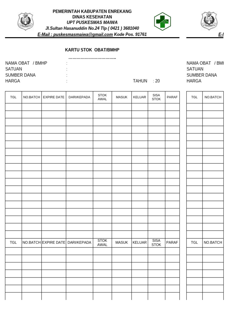 KARTU - STOK - Farmasi - 2024 | PDF