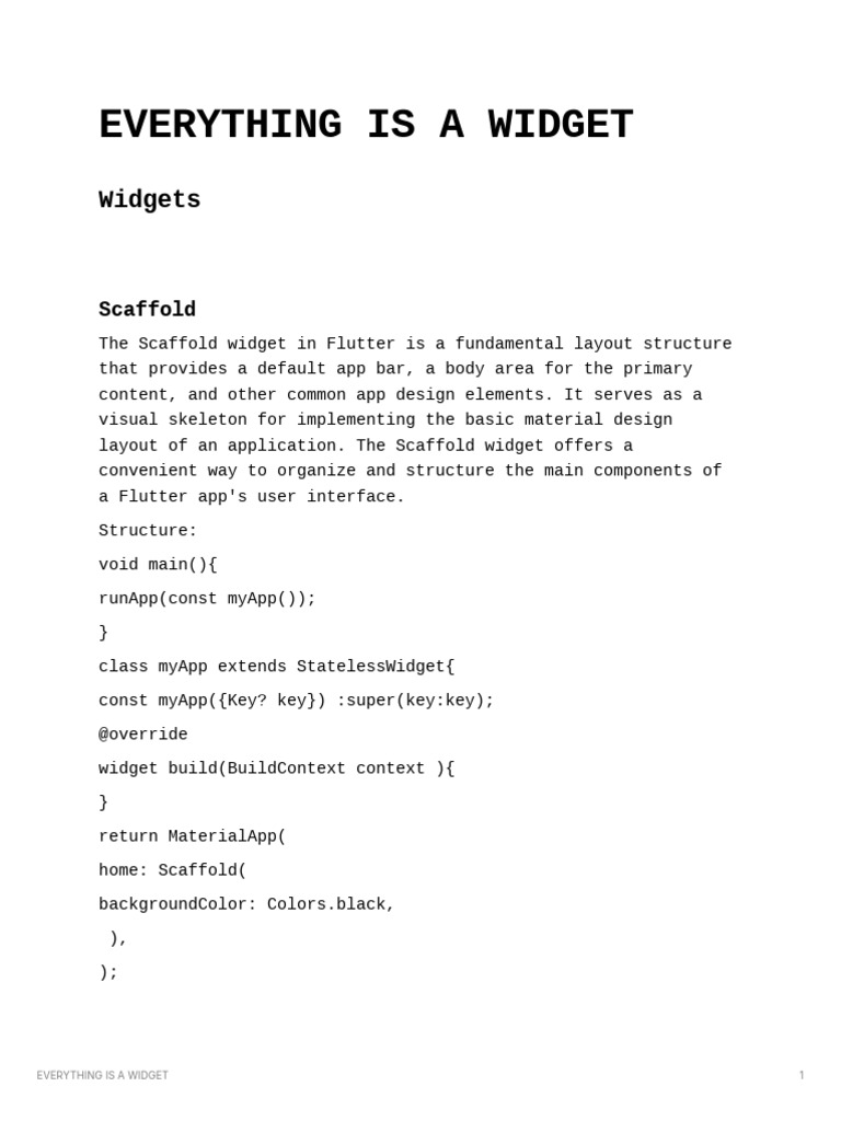 Everything is a Widget | PDF | Icon (Computing) | Page Layout