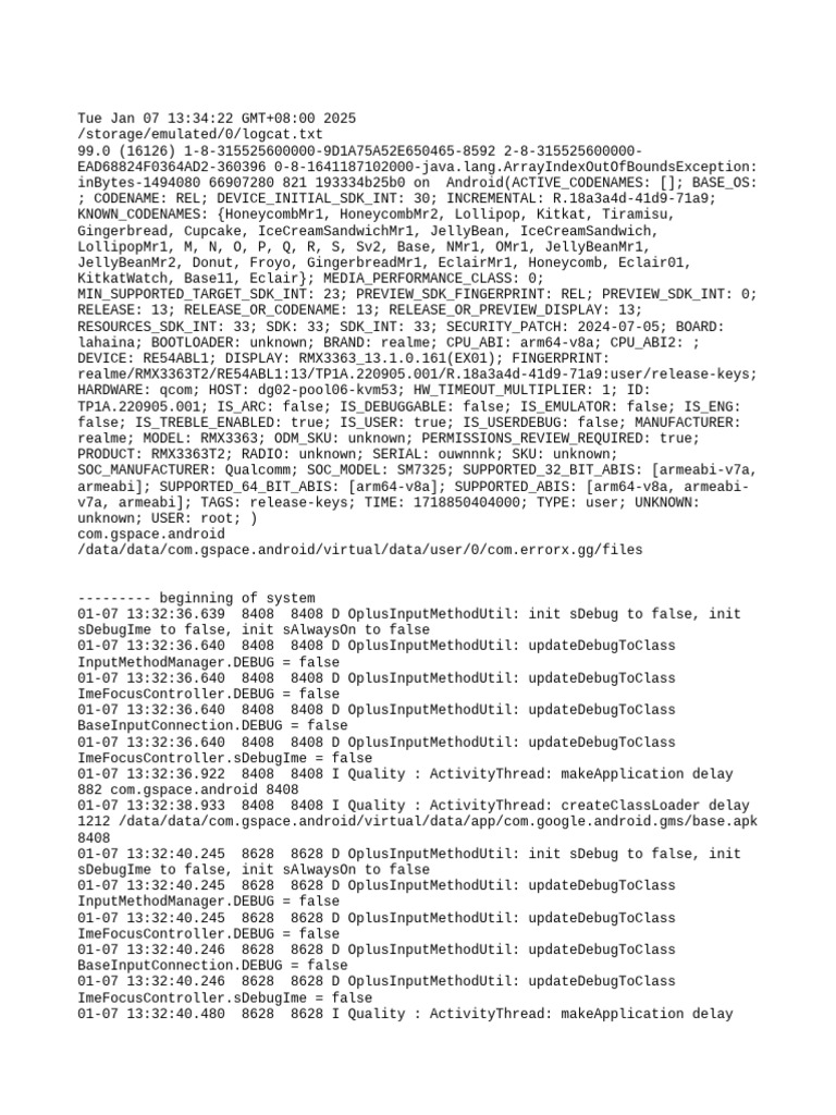 Logcat | PDF | Xml | Personal Digital Assistant