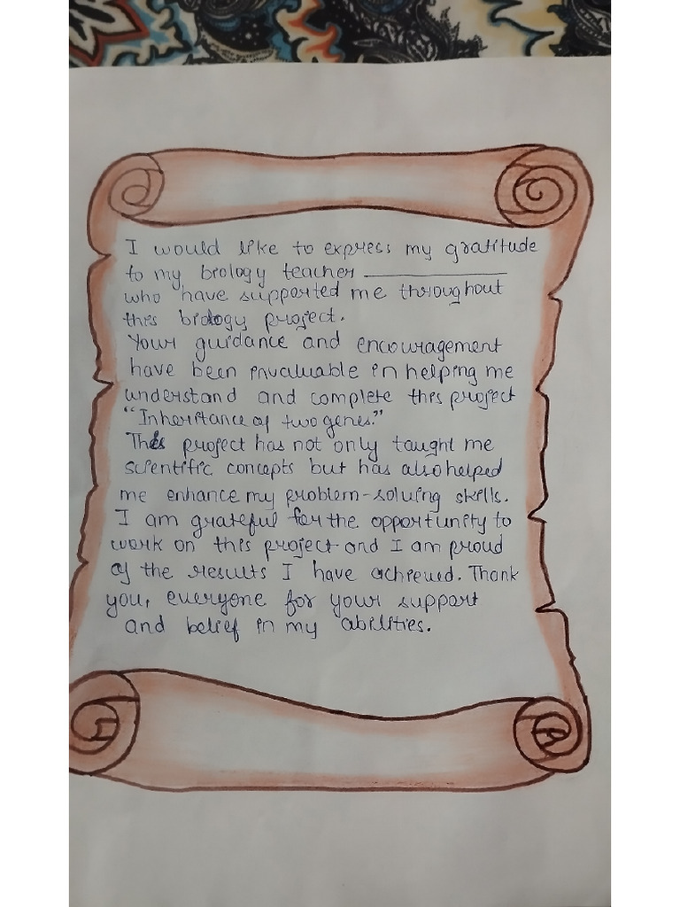 Biology Project File | PDF