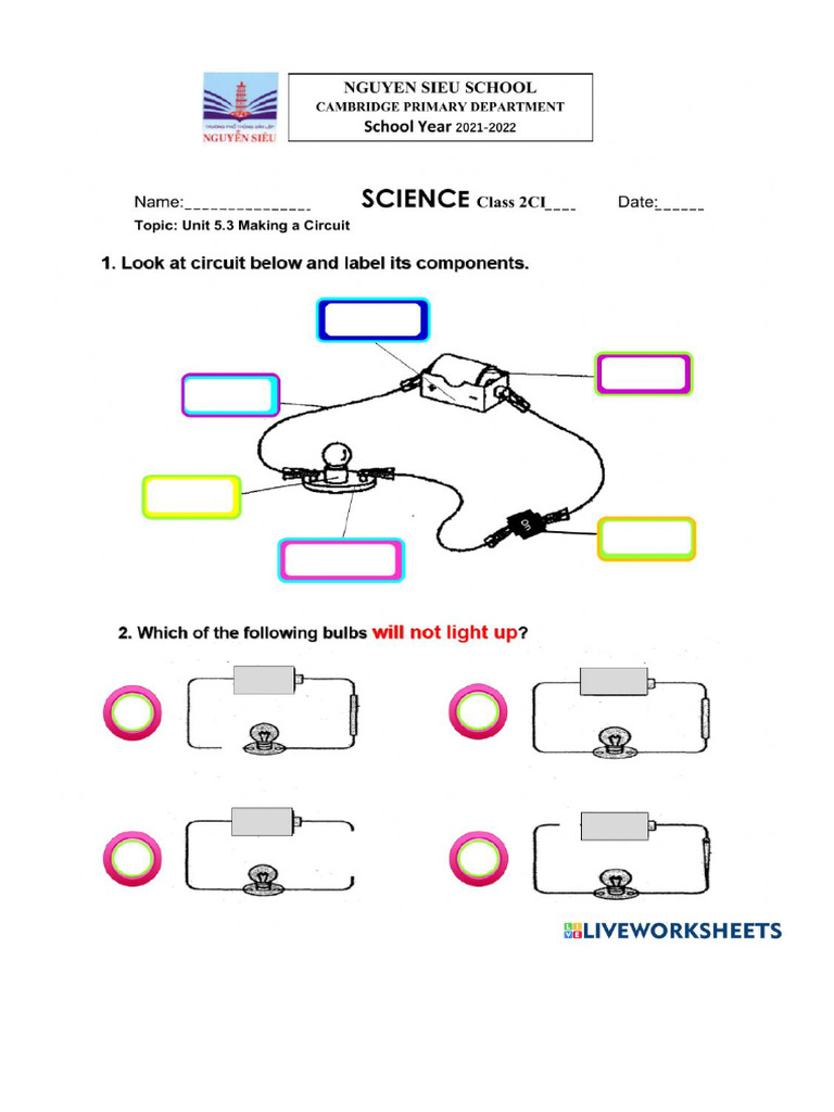 Electric Circuit Primary 1 | PDF