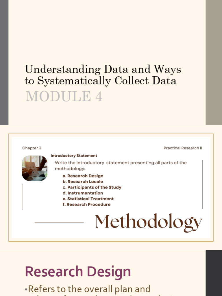 CHAPTER 3 Understanding Data and Ways To Systematically Collect Data | PDF | Sampling ...