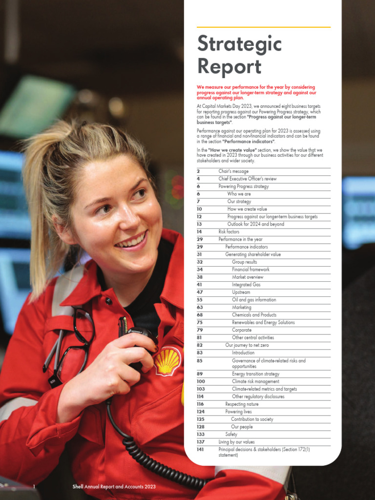 Shell STR Strategic Report Shell Ar23 | PDF | Natural Gas | Renewable ...