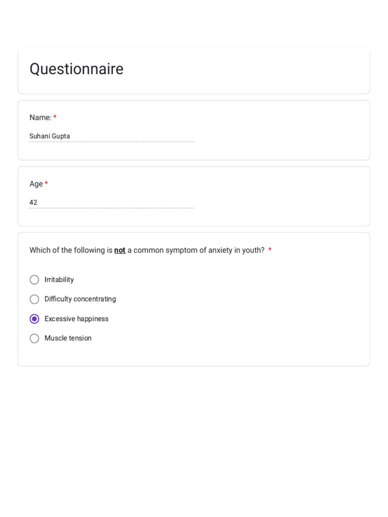 Questionnaire (13) | PDF