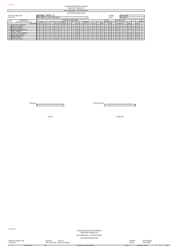 Grading Sheet - SEMI FINALS | PDF | Academia
