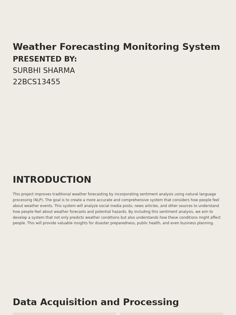 Sentiment-Enhanced Weather Forecasting | PDF | Weather Forecasting ...