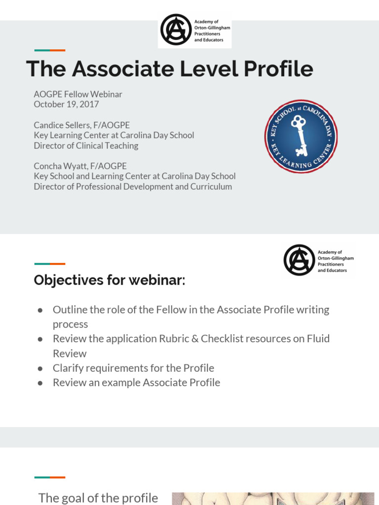 Associate Profile Development Webinar | PDF | Educational Assessment ...
