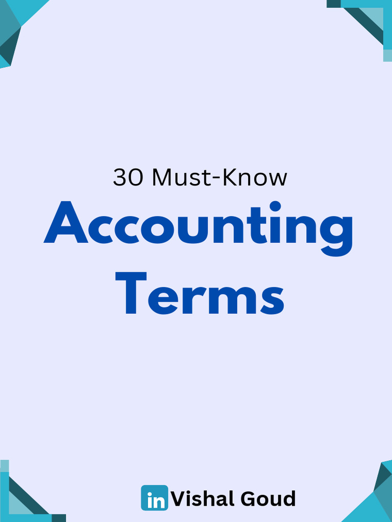 Accounting Terms | PDF | Debits And Credits | Expense