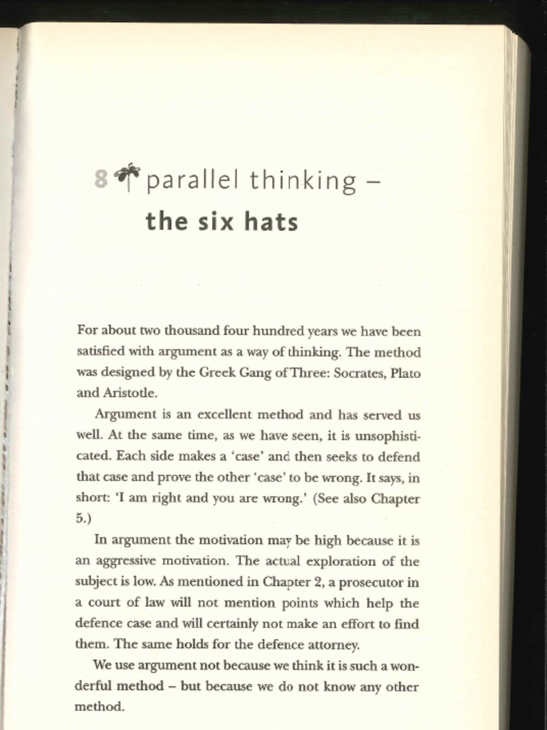 Chapter 8 Parallel Thinking in How To Have A Beautiful Mind | PDF