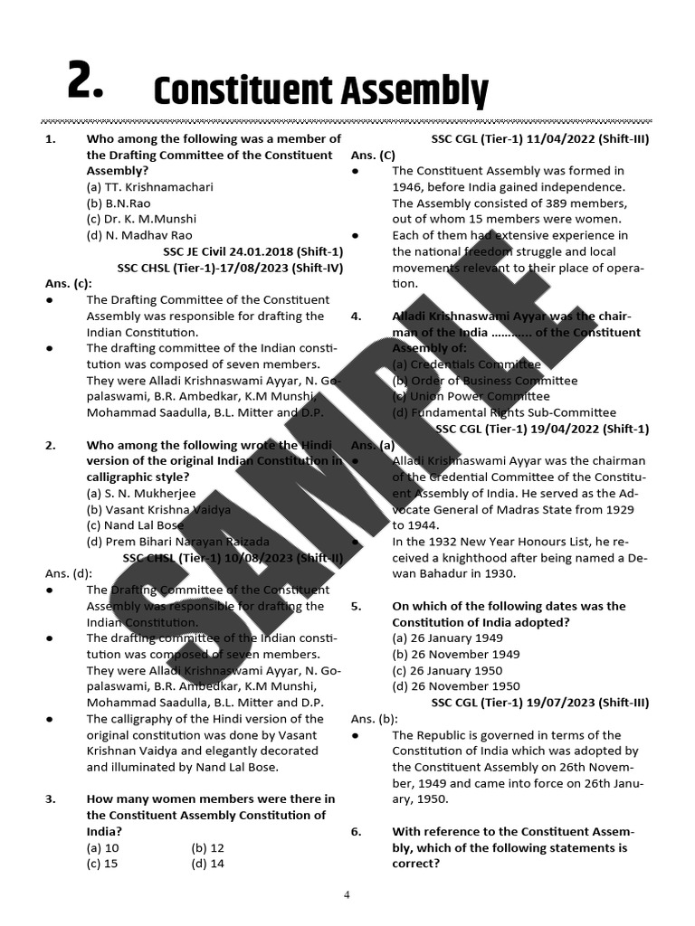 Constituent Assembly | PDF