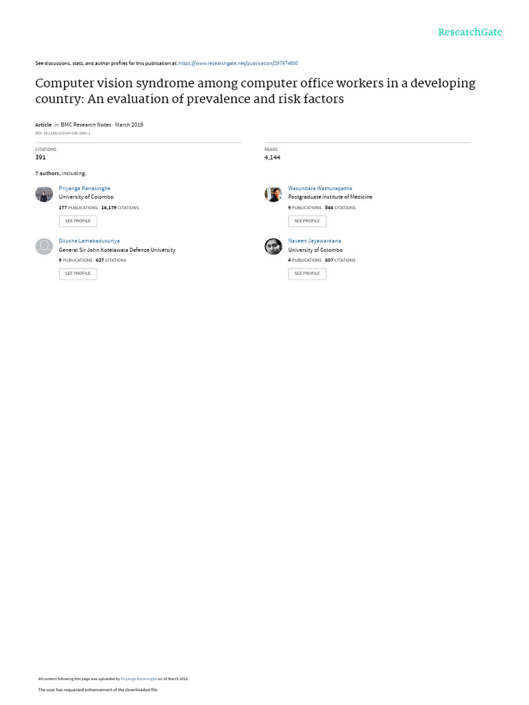 CVS BMC Research Notes | PDF | Sampling (Statistics)